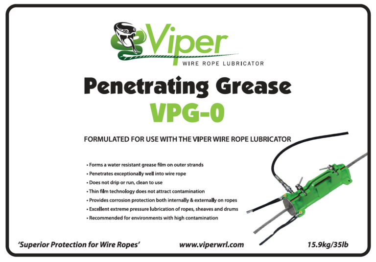 Viper Wire Rope Lubricator - Lubrication Engineering